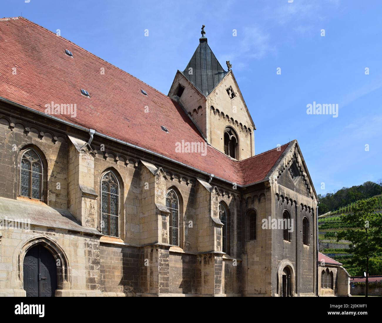 Historical Church in the Old Town of Freyburg at the River Unstrut ...