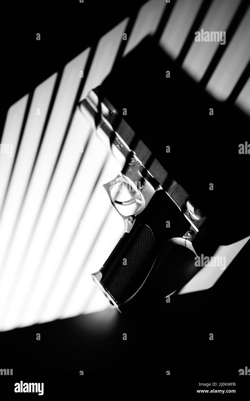 Thriller film detective Black and White Stock Photos & Images - Alamy