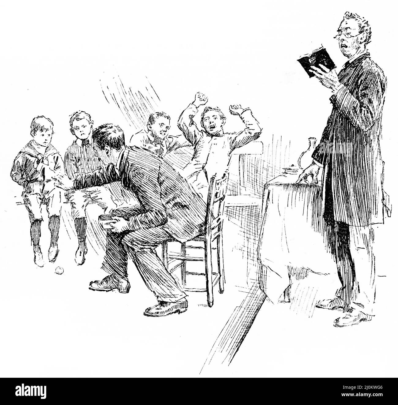 Teacher teach pupils Black and White Stock Photos & Images - Alamy