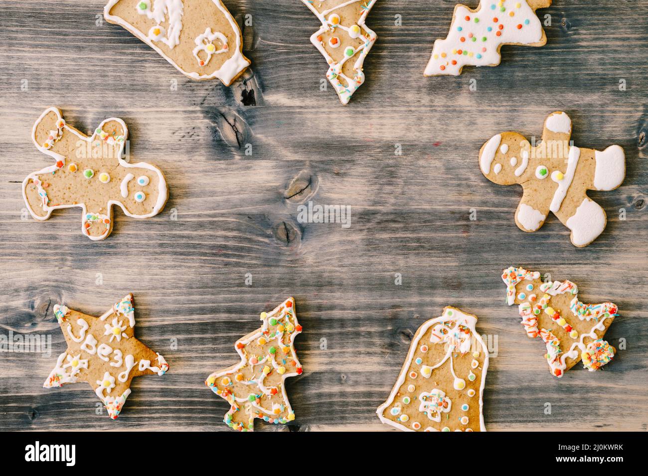 Gingerbread man frame hi-res stock photography and images - Alamy