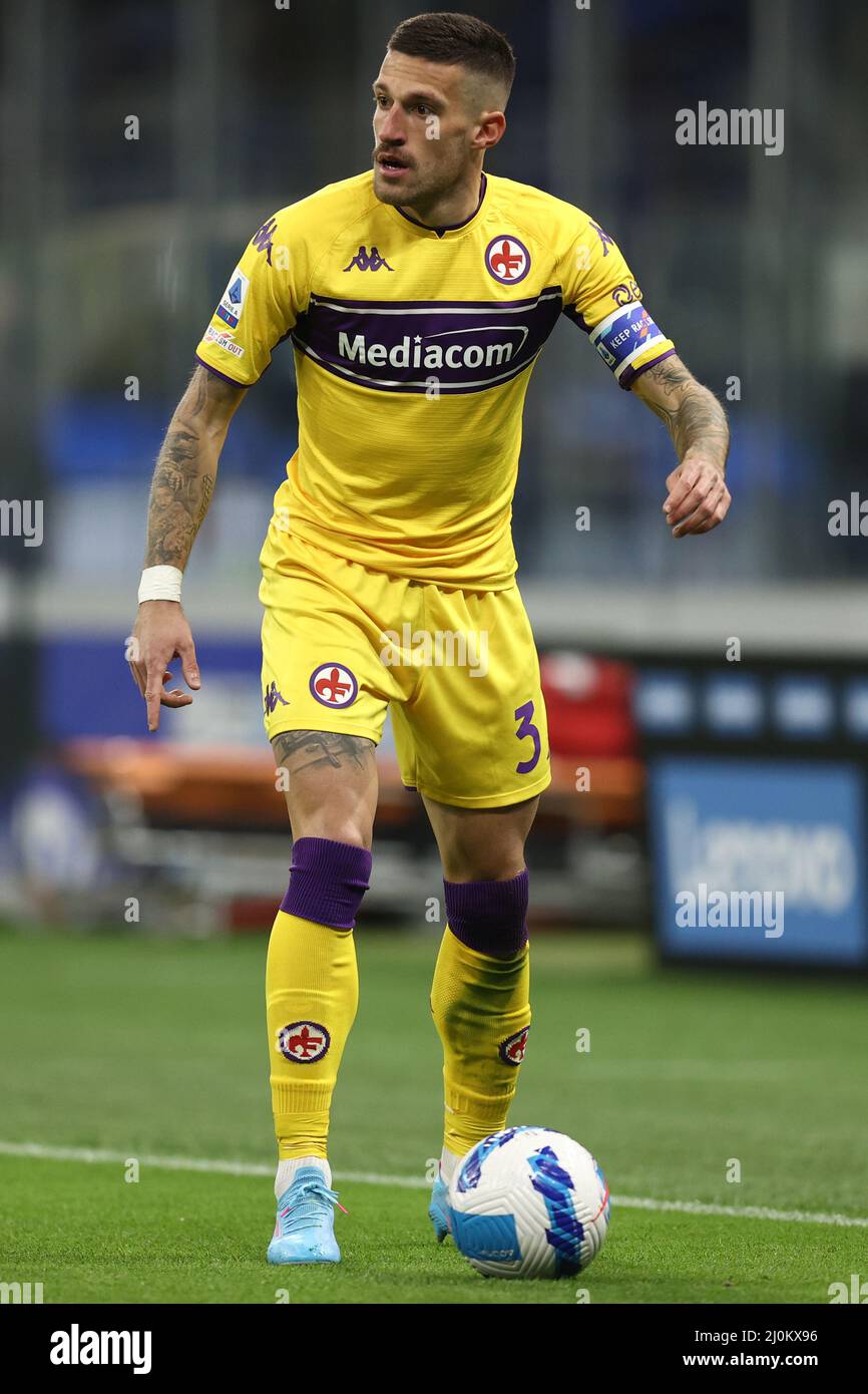 San Siro stadium, Milan, Italy, March 19, 2022, Cristiano Biraghi (ACF ...