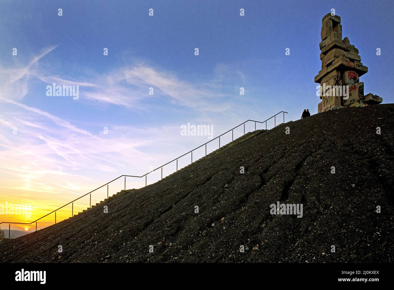 Halde Rheinelbe with stairs to the work of art Heavenly stairs ...