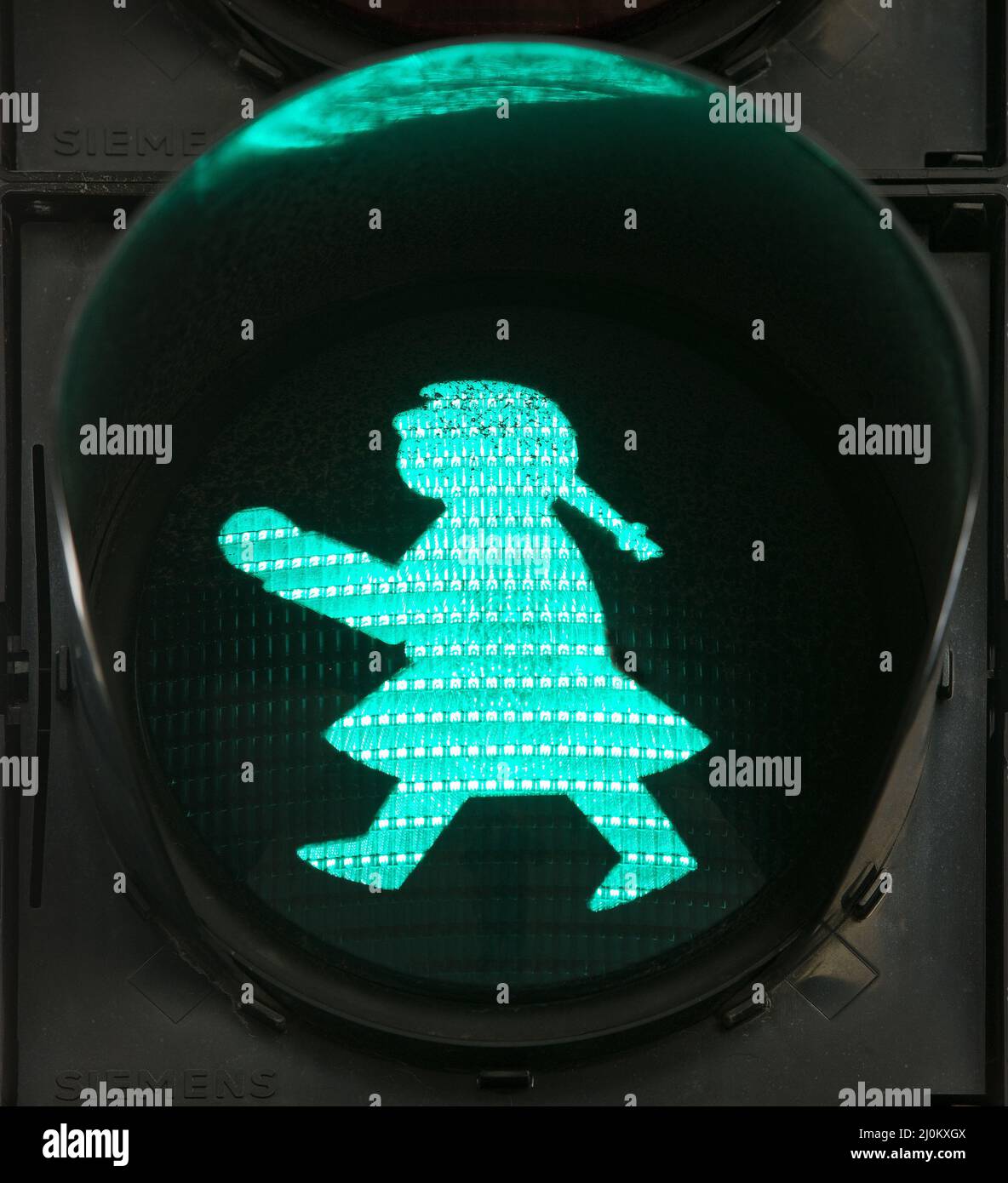 Green woman traffic light signal hi-res stock photography and images ...
