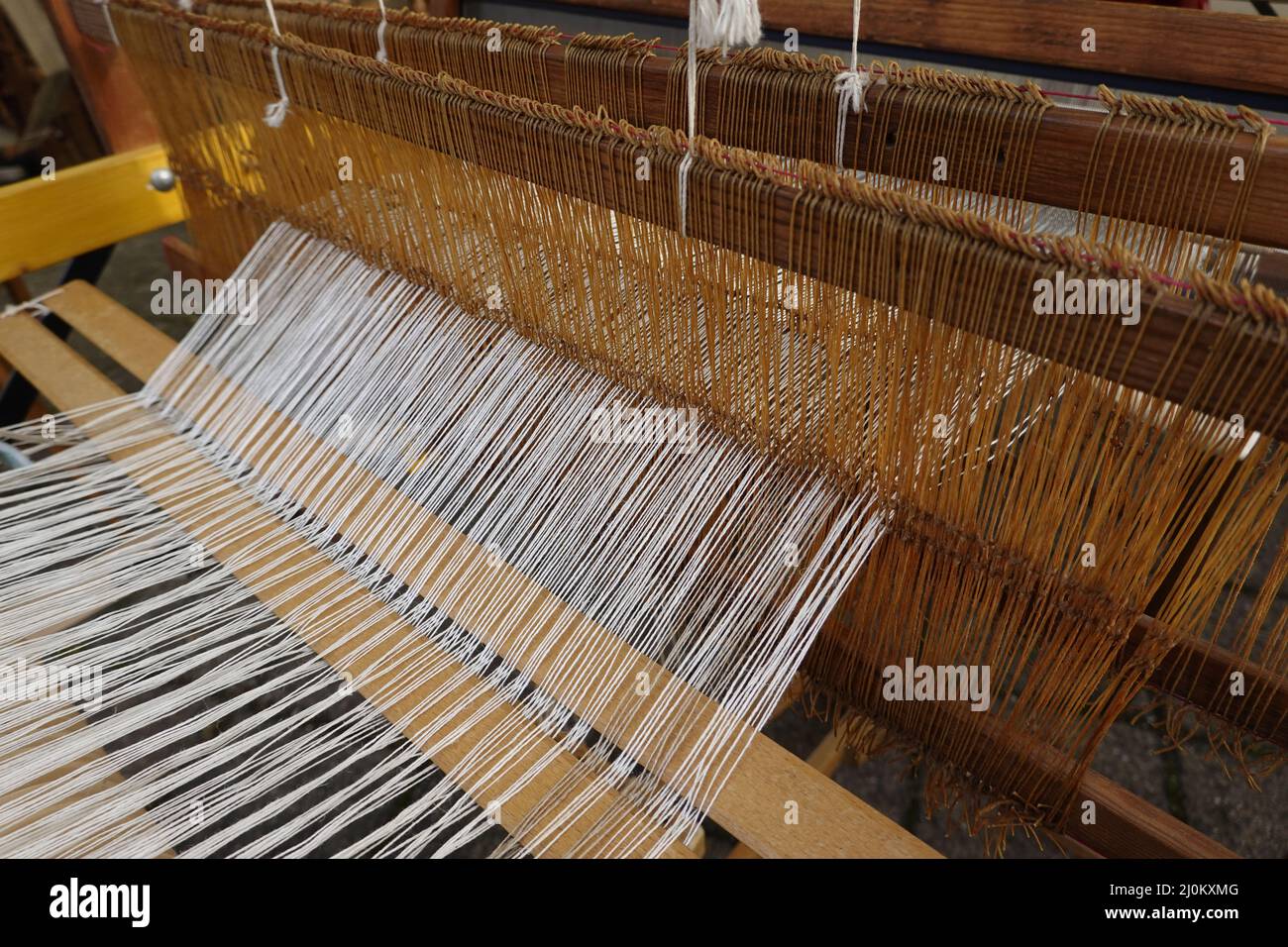 Old handicraft - tool for linen production on the handicraft market in ...