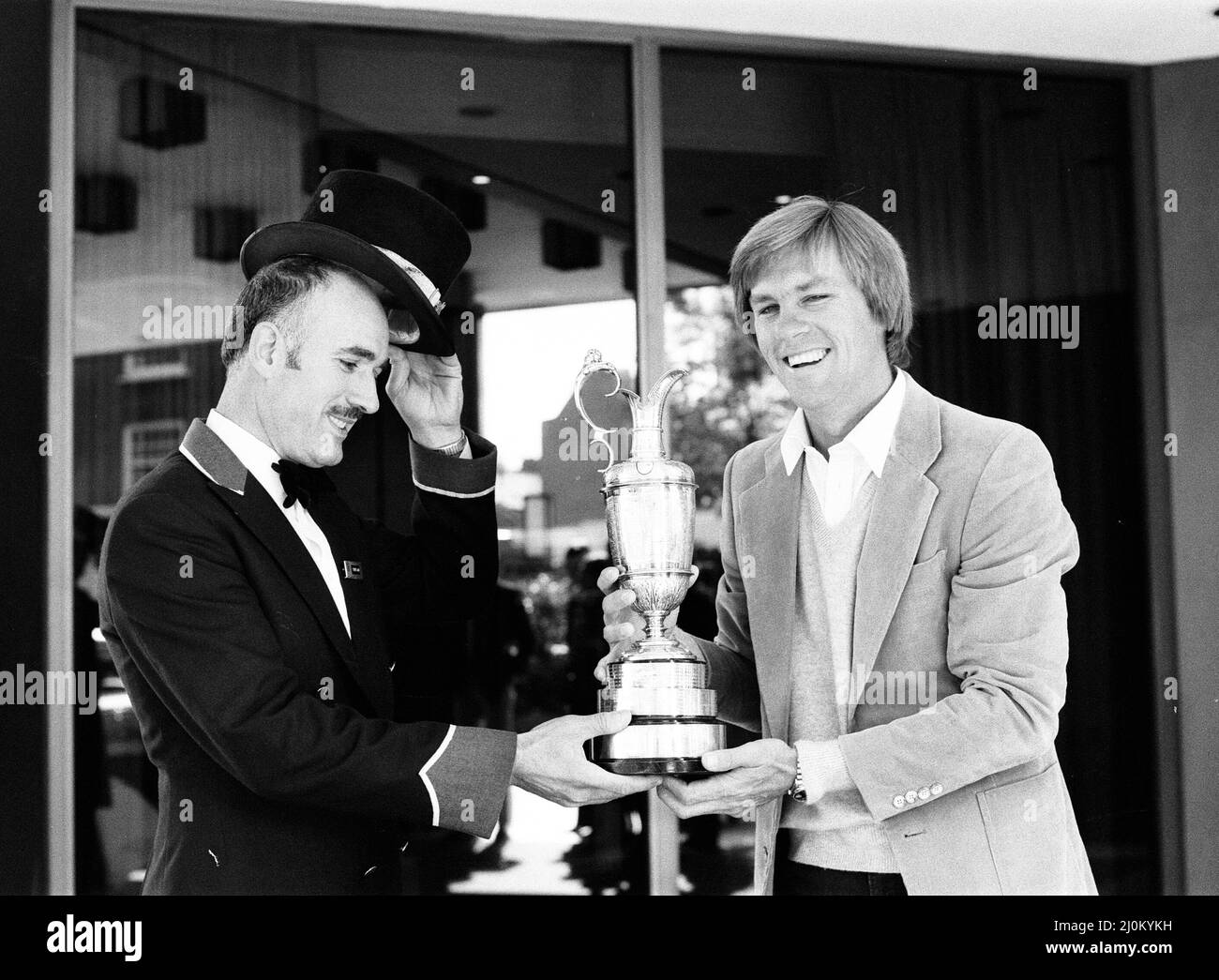 Bill Rogers, 29, from Texas, winner of the 1981 Open golf championship ...