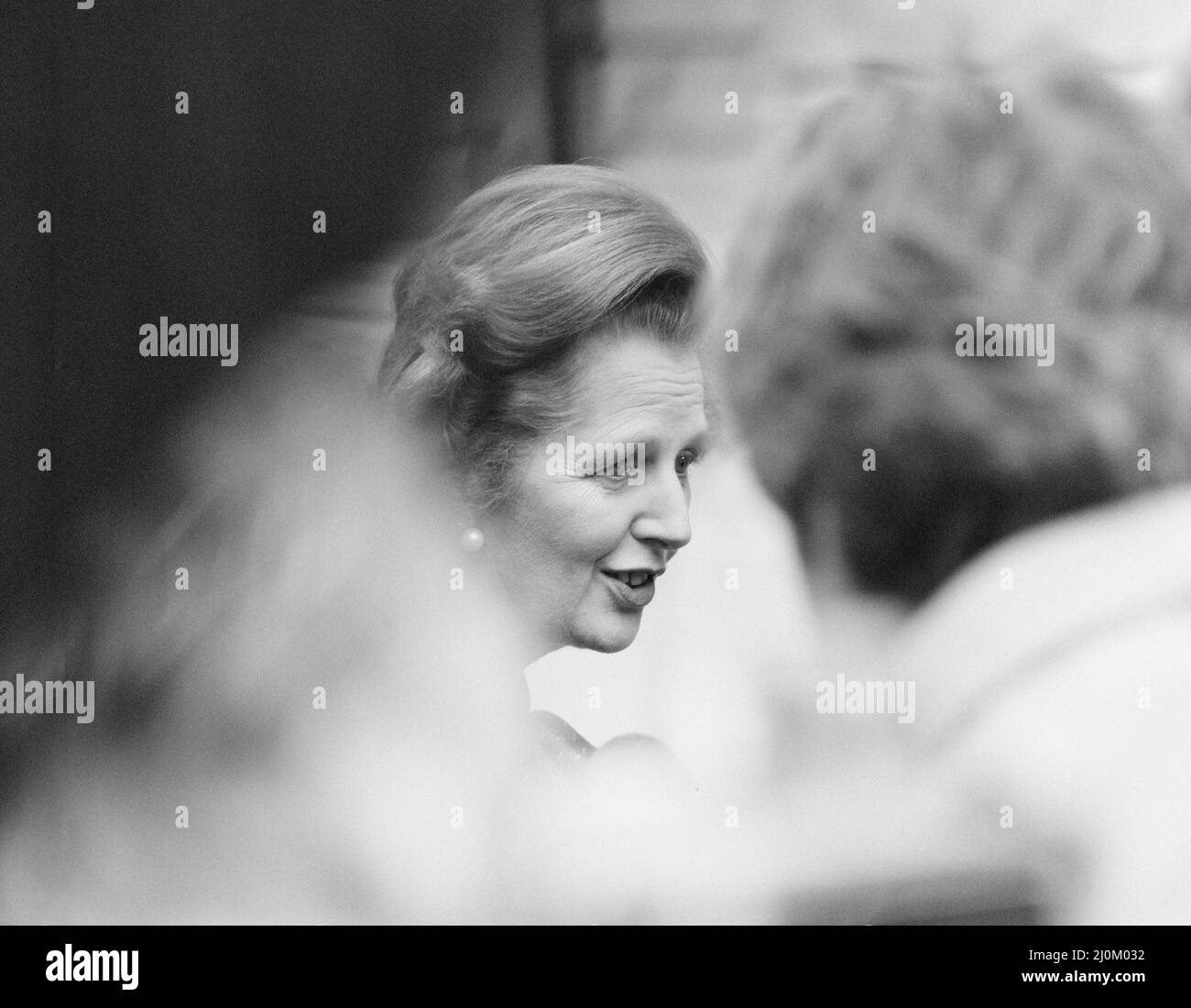 Margaret Thatcher PM pictured outside Downing Street, London, 22nd May ...