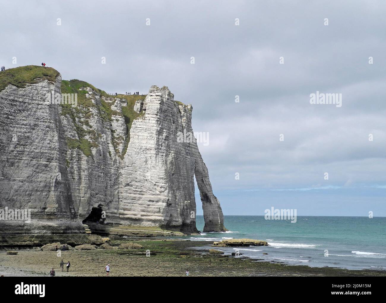 Chalk coast near Etretat, Normandy Stock Photo - Alamy