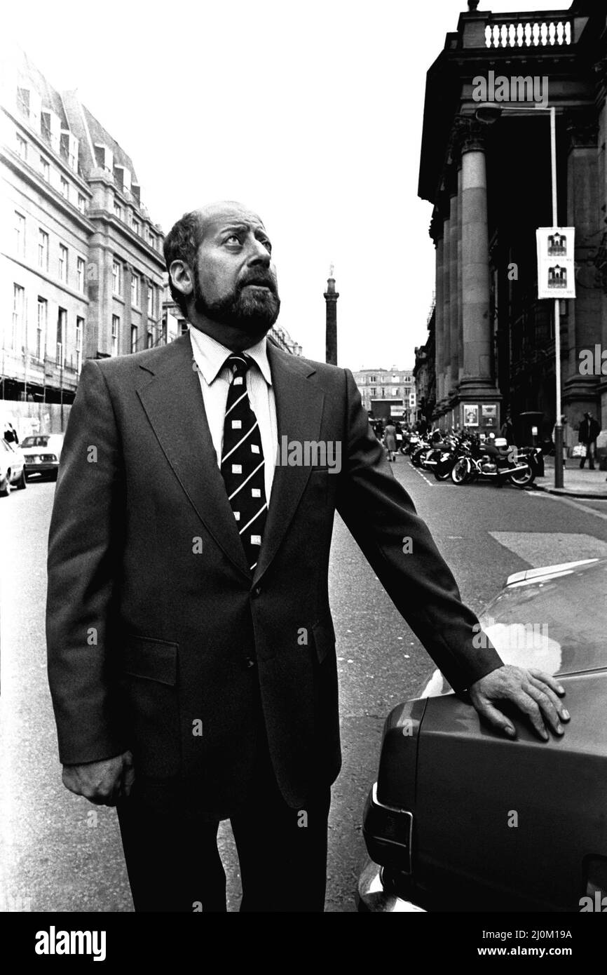Sir Clement Freud pictured outside Newcastle's Theatre Royal 10 October ...