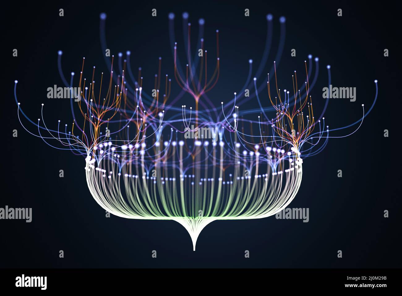 3d Rendering Big Data Visualization Digital Data Threads Plot Network