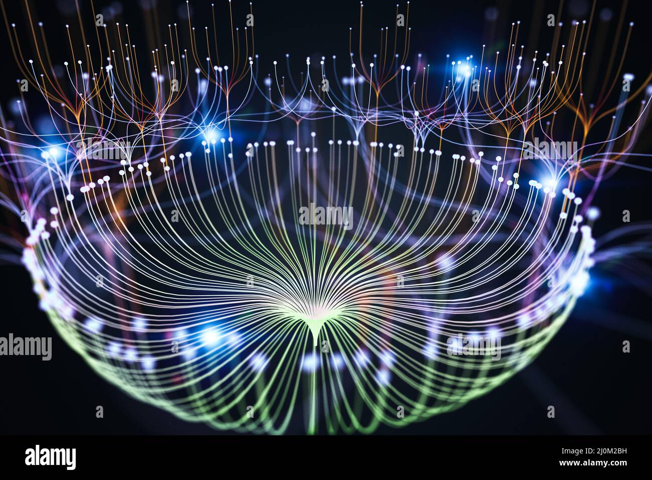 3d Rendering Big Data Visualization Digital Data Threads Plot Network 5313