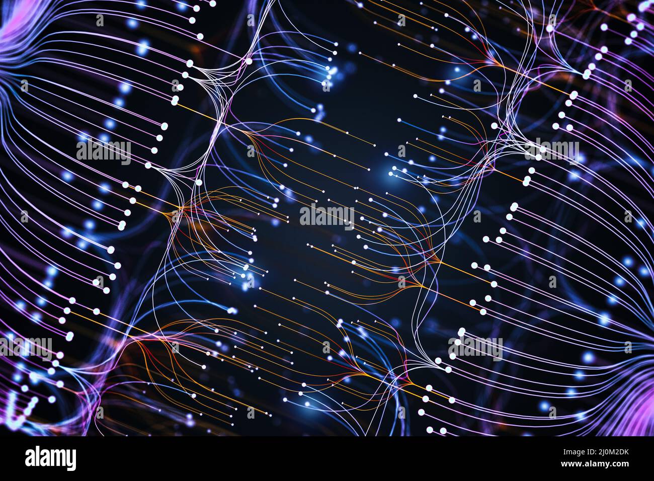 3d Rendering Big Data Visualization Digital Data Threads Plot Network