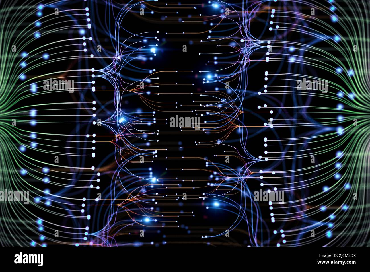 3d Rendering Big Data Visualization Digital Data Threads Plot Network