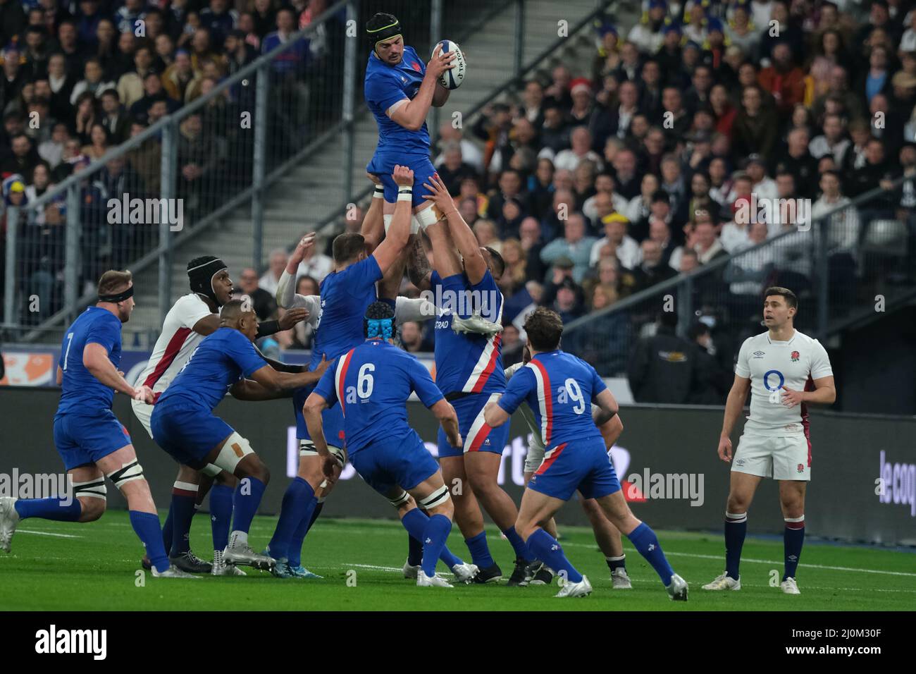 March 20, 2022, Saint Denis, Seine Saint Denis, France: The scrum-half ...