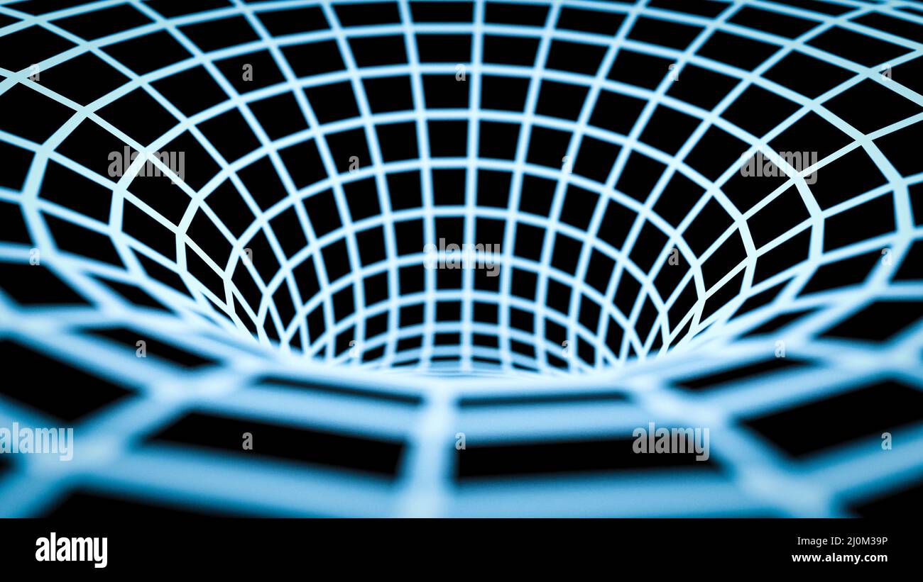 3d rendering wormhole or black hole funnel Stock Photo - Alamy