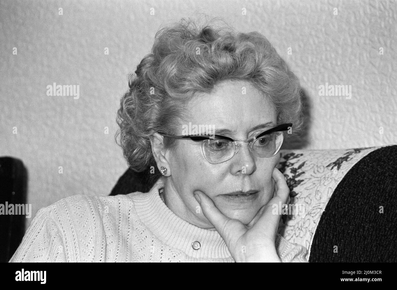 Mrs Beryl Leach, mother of Ripper victim Barbara Leach, at her home in ...