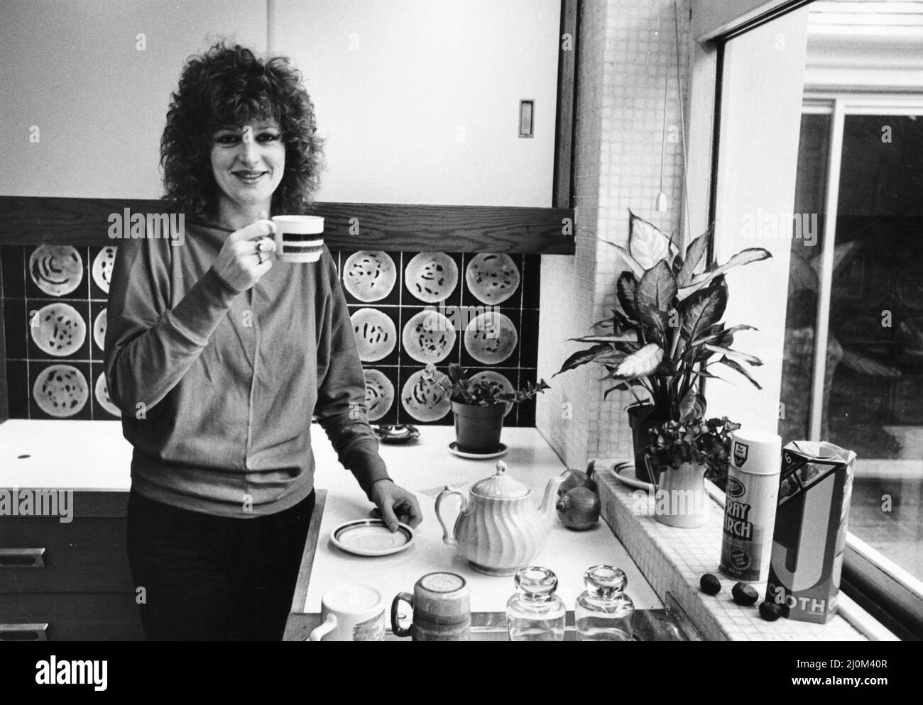 Scottish singer and actress Barbara Dickson photographed at home ...
