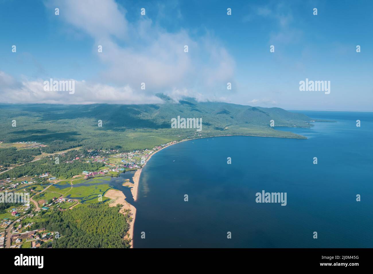 Summertime imagery of Lake Baikal is a rift lake located in southern ...