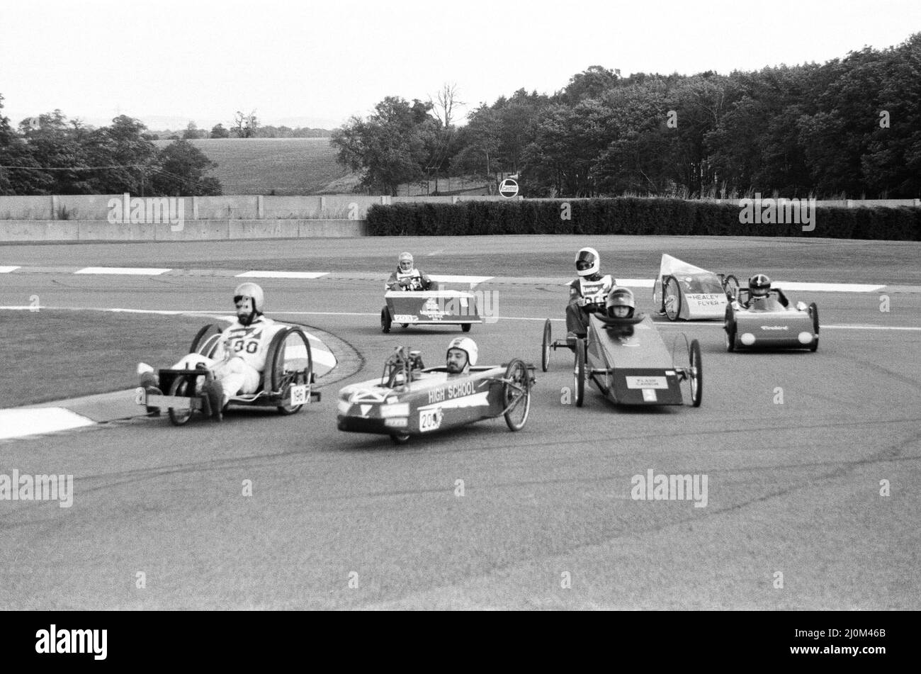 Electric Car Trials in England. The Lucas Electrathon race at Donington ... Electric Car Trials in England. The Lucas Electrathon race at Donington ...