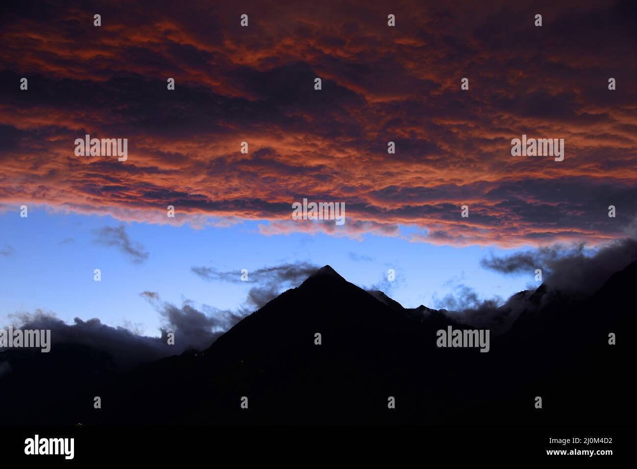 Thunderclouds at the Mutspitze Stock Photo - Alamy