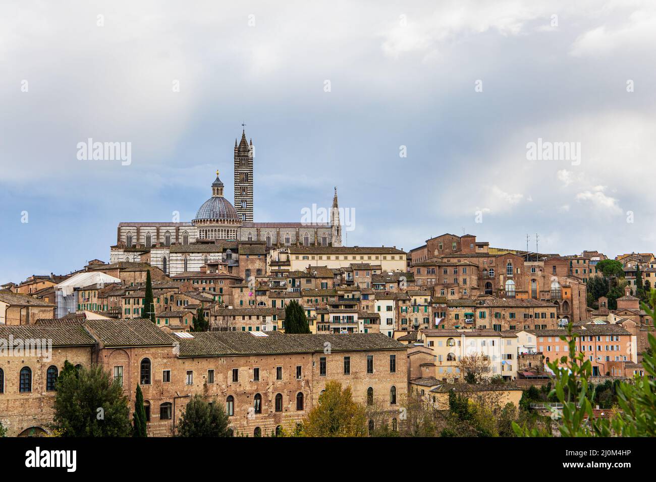 The medieval center of Siena Stock Photo - Alamy