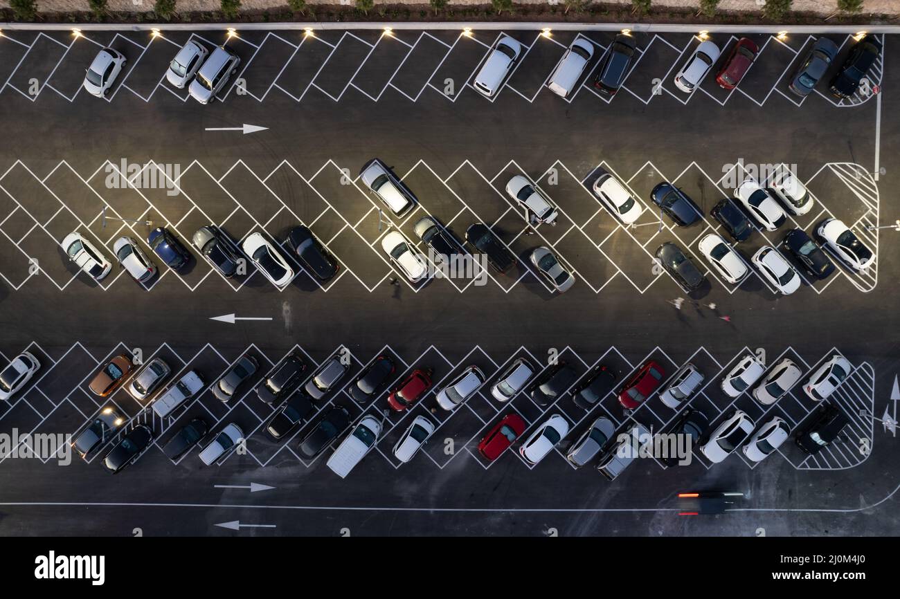 Parking space night hi-res stock photography and images - Alamy