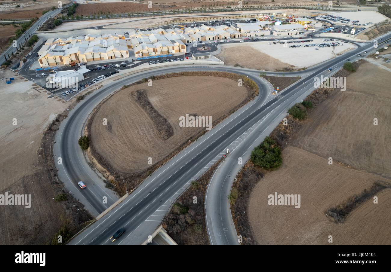 Aerial view shopping center hi-res stock photography and images - Alamy