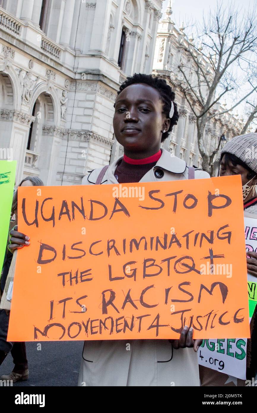London, England, UK. 19th Mar, 2022. A scene from the March Against ...
