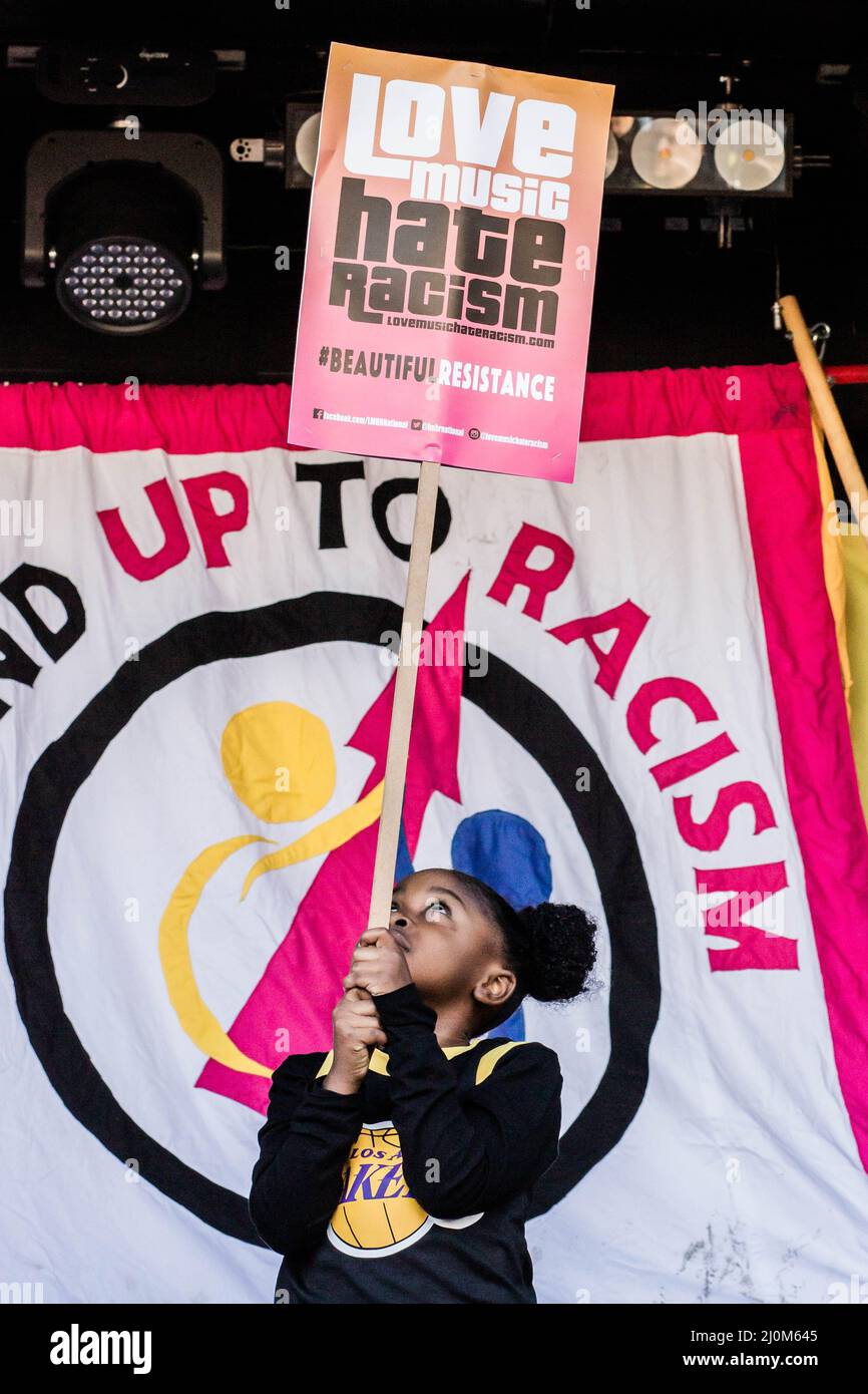 London, England, UK. 19th Mar, 2022. A scene from the March Against ...