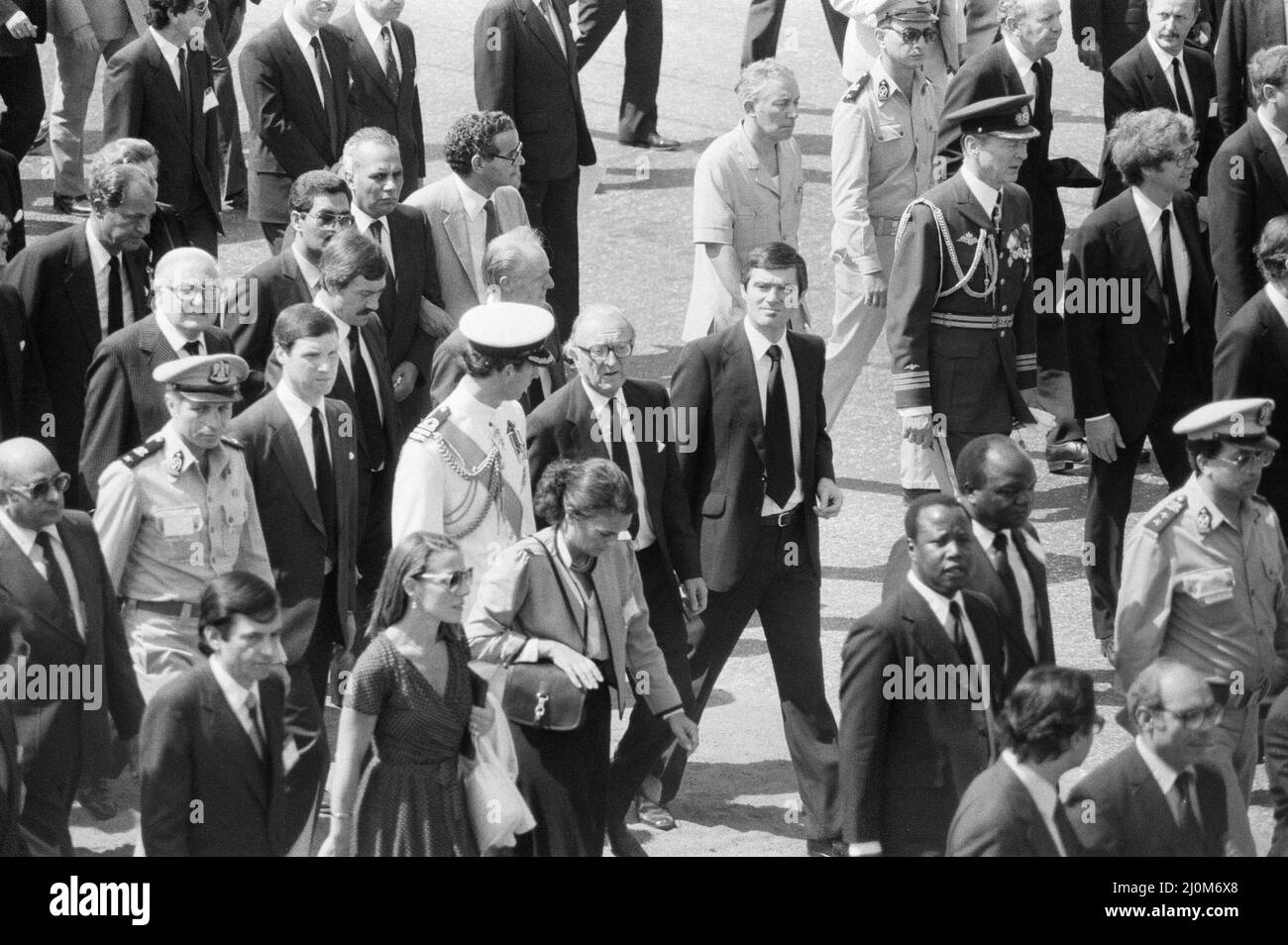 1980s dignitaries Black and White Stock Photos & Images - Alamy