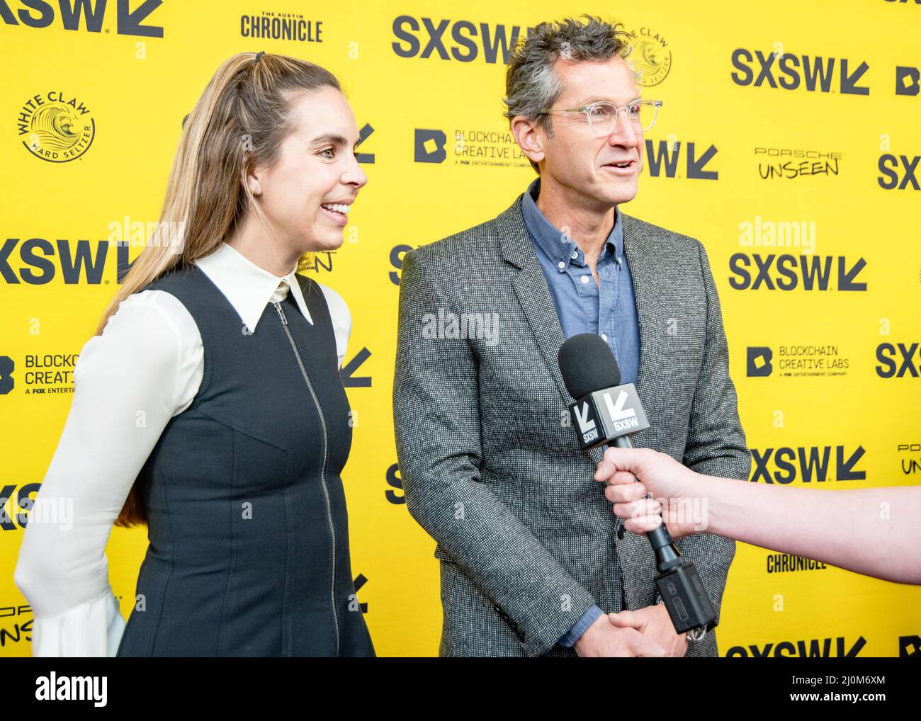 AUSTIN, TEXAS - MARCH 18: Jessica Switch (L) and Erik Feig attend the ...