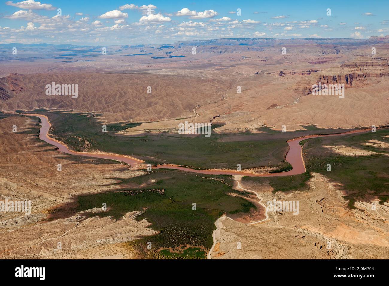 Aerial view of the Colorado River area Stock Photo - Alamy