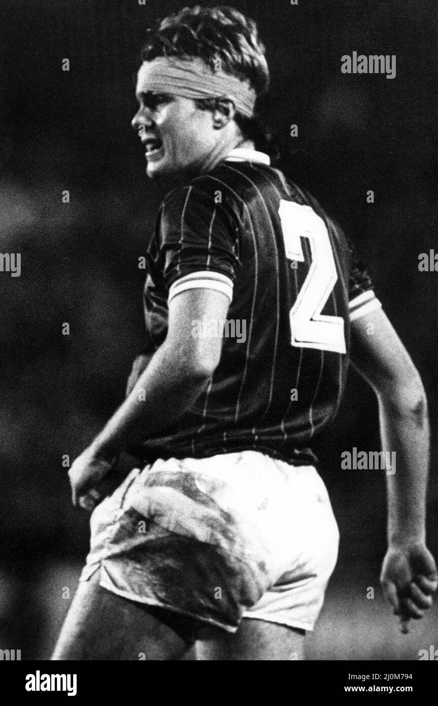 Rangers FC defender Dave MacKinnon, who injured his head against Hearts ...