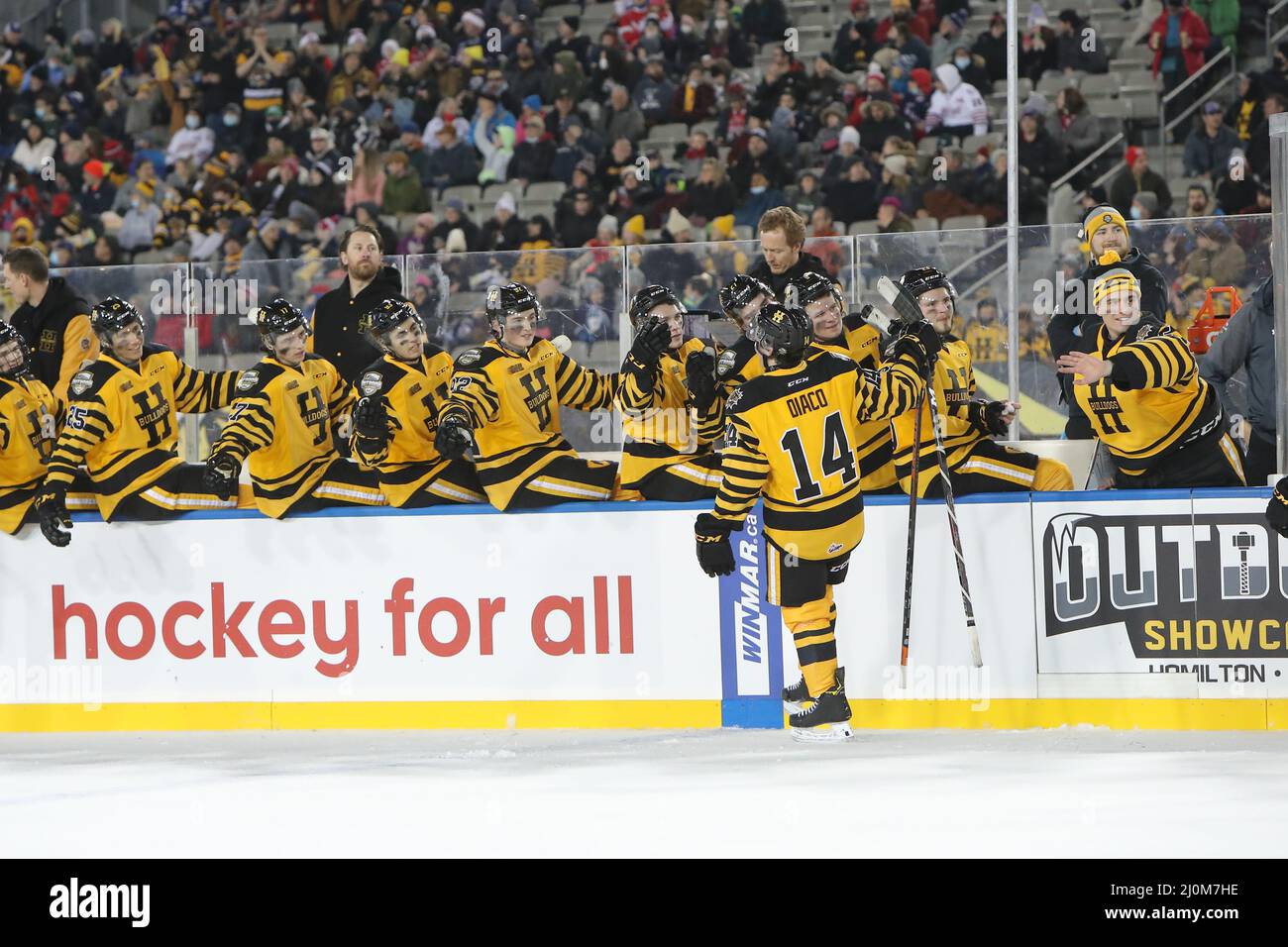 Hamilton Ontario Canada, OHL Outdoor showcase 2022 at Tim Hortons Field ...
