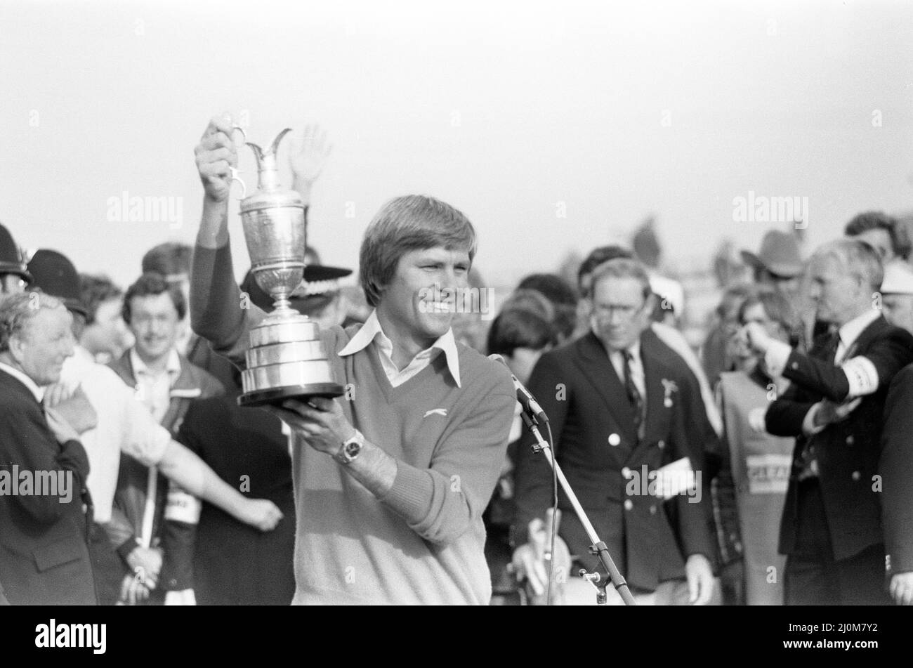 Bill Rogers, 29, from Texas, wins the 1981 Open golf championship at ...