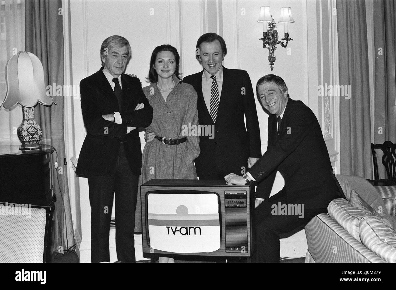 The presenters of new breakfast television show "TV-am" - Robert Kee ...