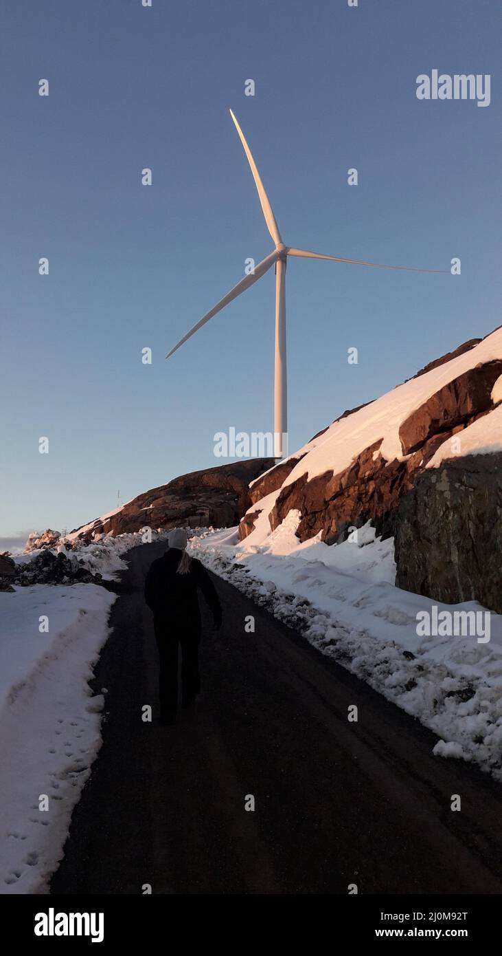 Windpower in Norway Stock Photo - Alamy