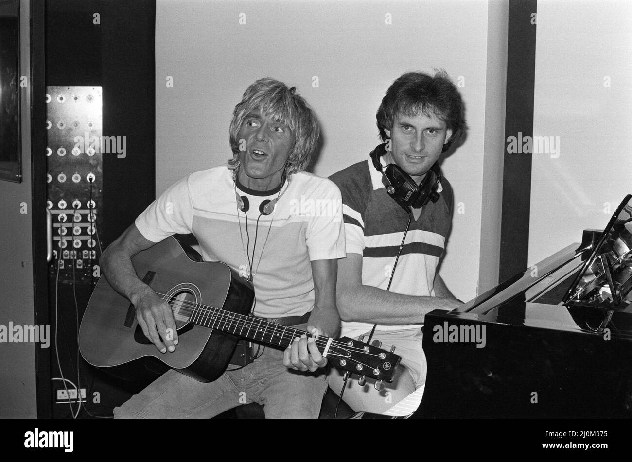 Singer Billy Fury is back rehearsing new tunes, pictured recording at ...