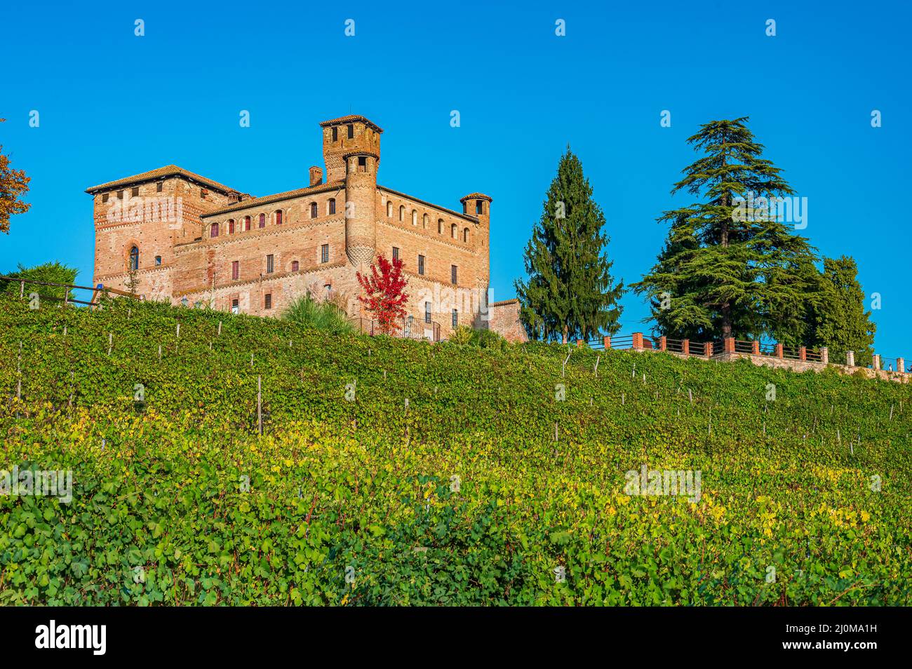 Medieval Castle of Grinzane Cavour Stock Photo - Alamy