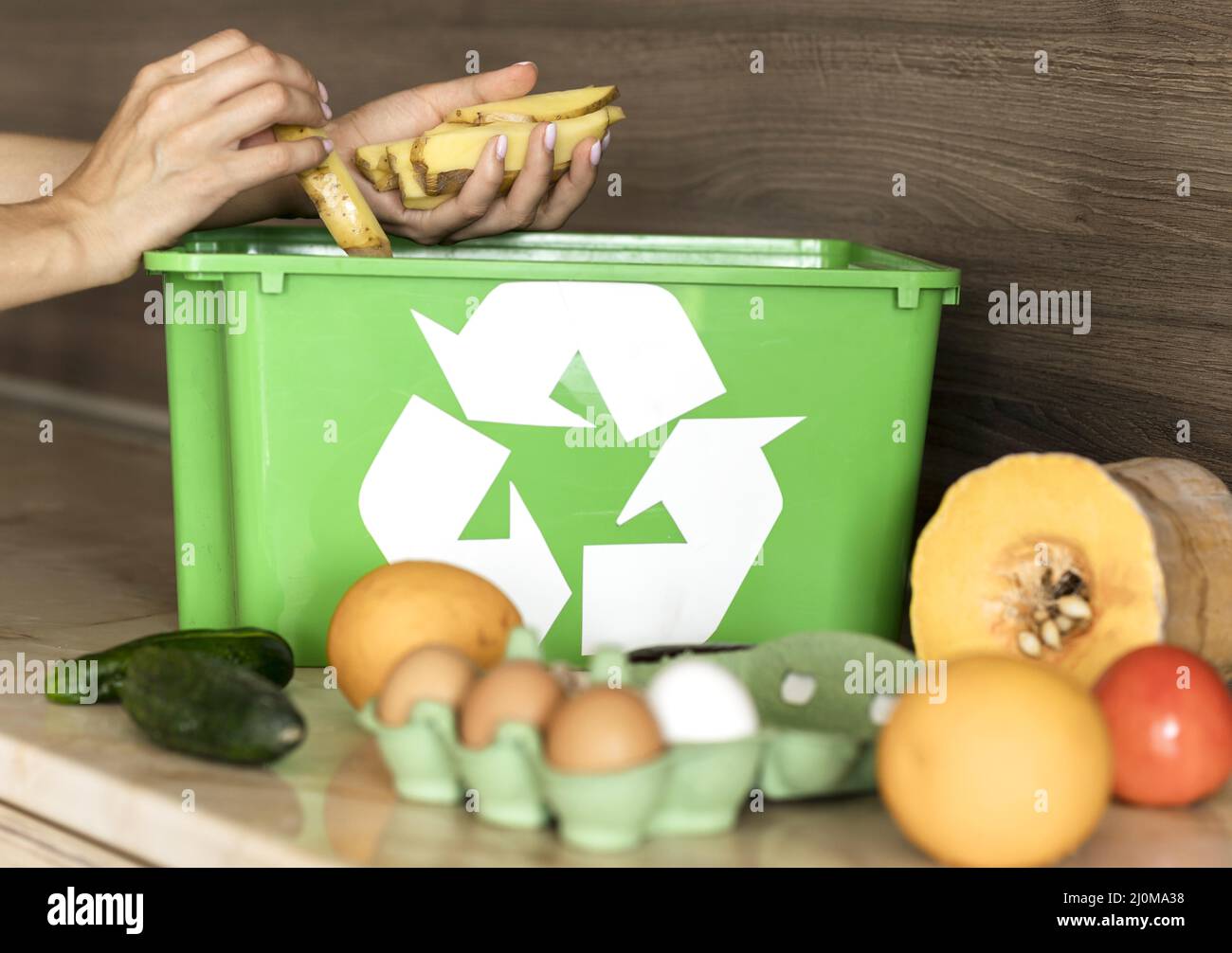 Individual recycling organic vegetables Stock Photo - Alamy