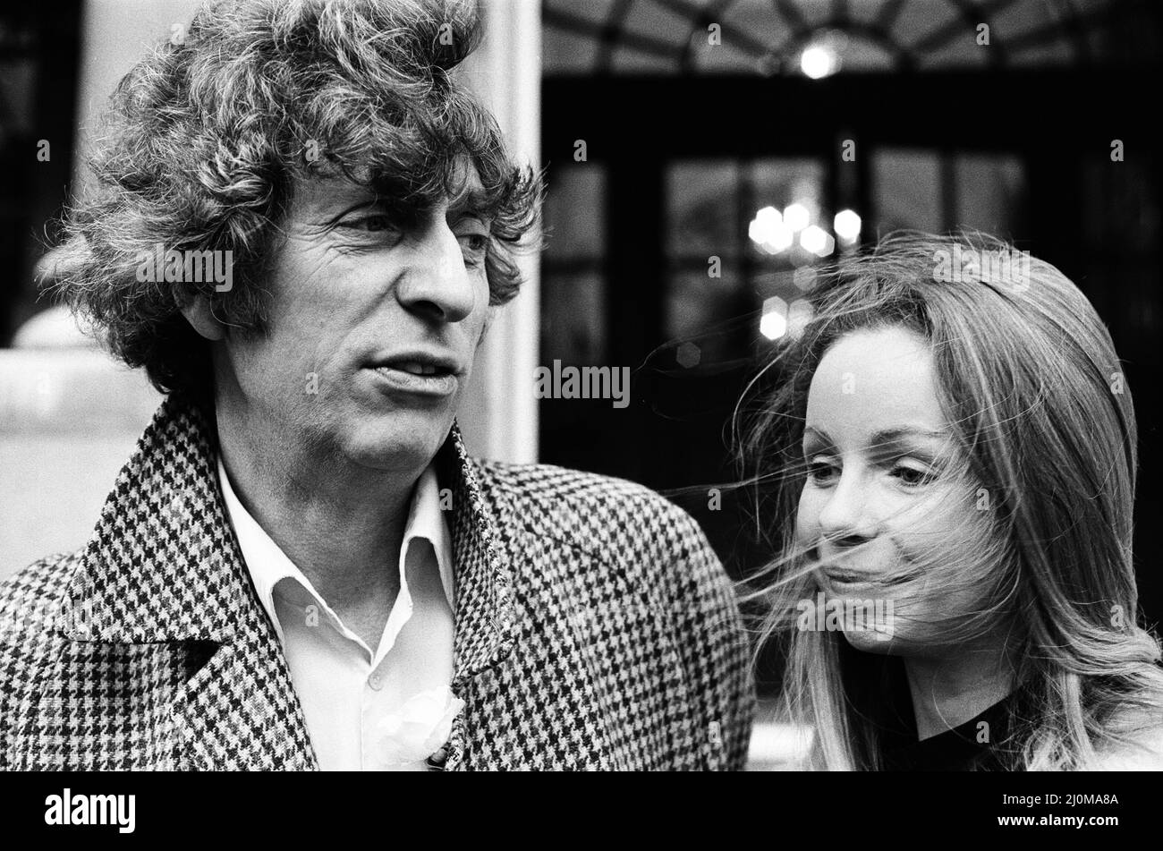 Tom Baker weds Lalla Ward at Chelsea Registry Office. 13th December ...