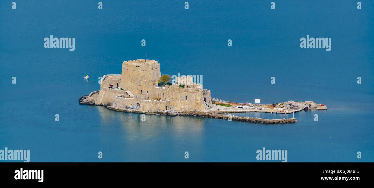 Aerial View Bourtzi Castle, Nafplion Greece Stock Photo - Alamy
