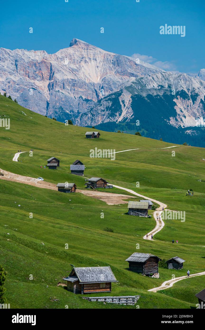 Mountain Hut in Val Badia Stock Photo - Alamy