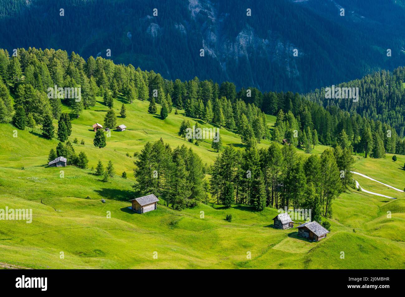 Mountain Hut in Val Badia Stock Photo - Alamy