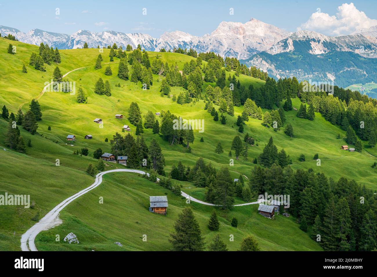 Mountain Hut in Val Badia Stock Photo - Alamy