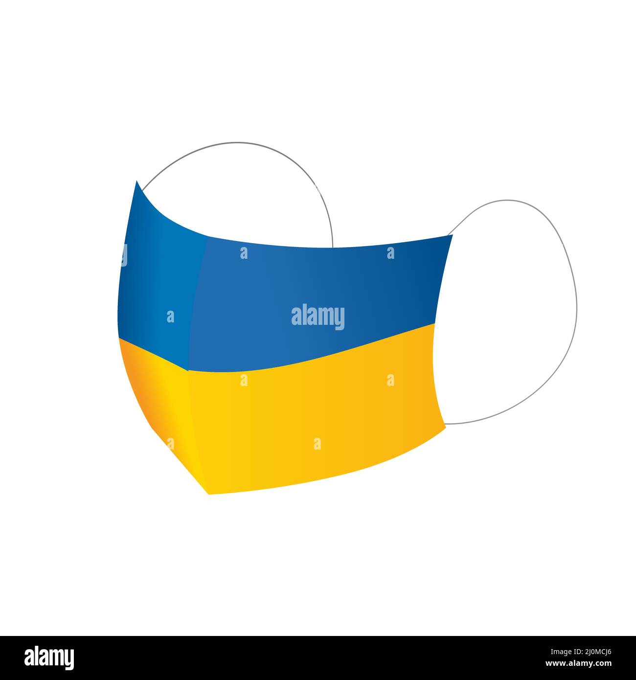 Ukraine flag vector health care face mask Stock Vector Image & Art - Alamy