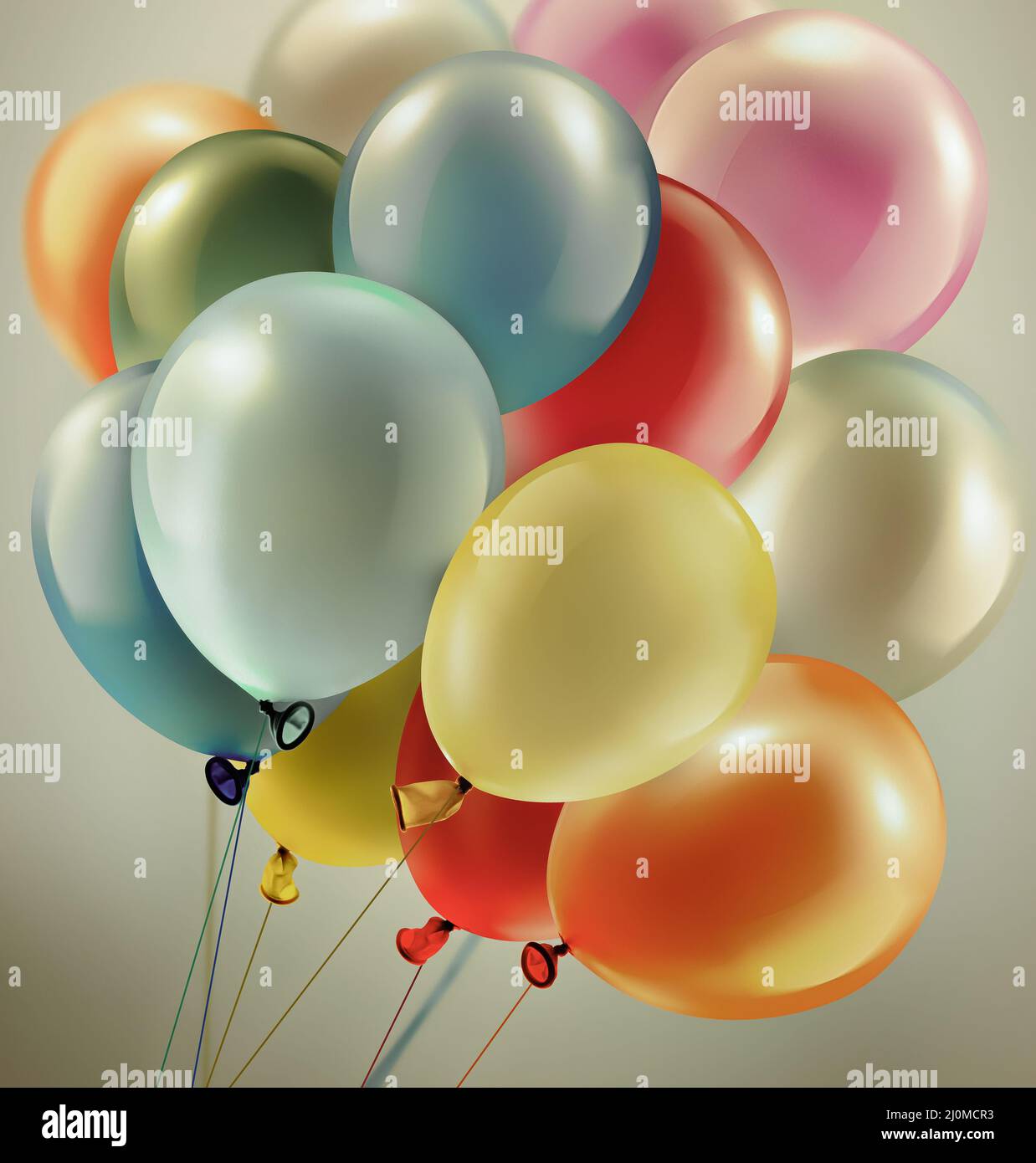 Festive Background with Balloons Stock Photo - Alamy