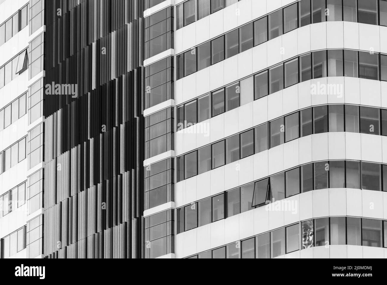 Multi storey commercial building Black and White Stock Photos & Images ...