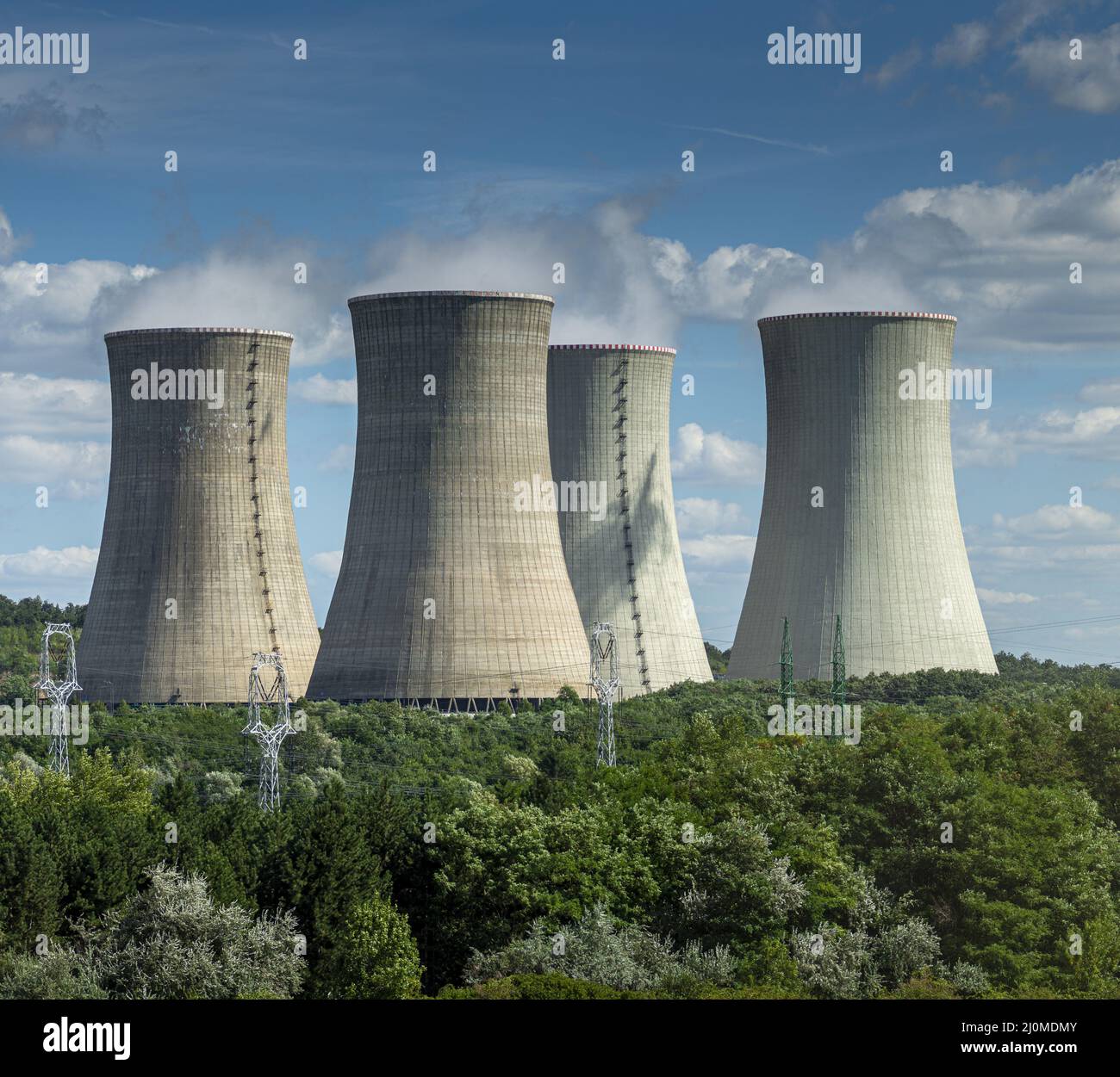 Nuclear power plant. Power station. Nuclear energy. Mochovce. Slovakia ...
