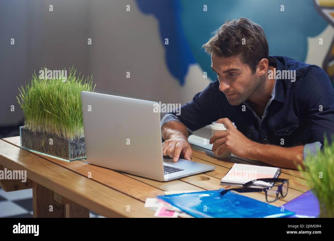 Hes focused worker businessman hi-res stock photography and images - Alamy
