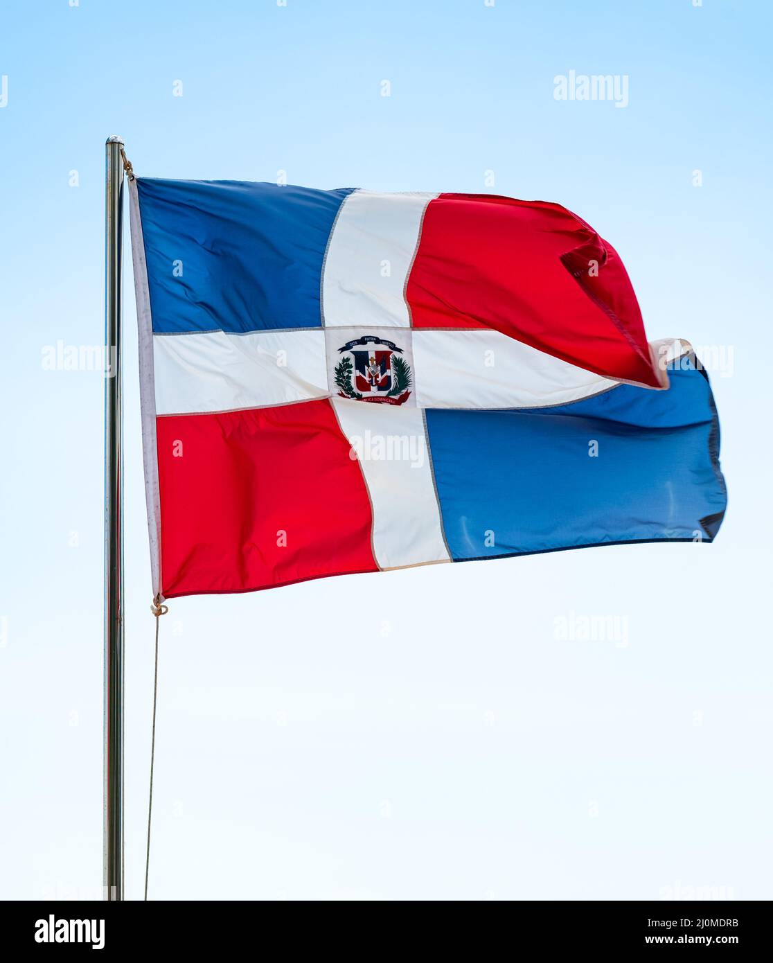 Dominican Republic flag Stock Photo - Alamy